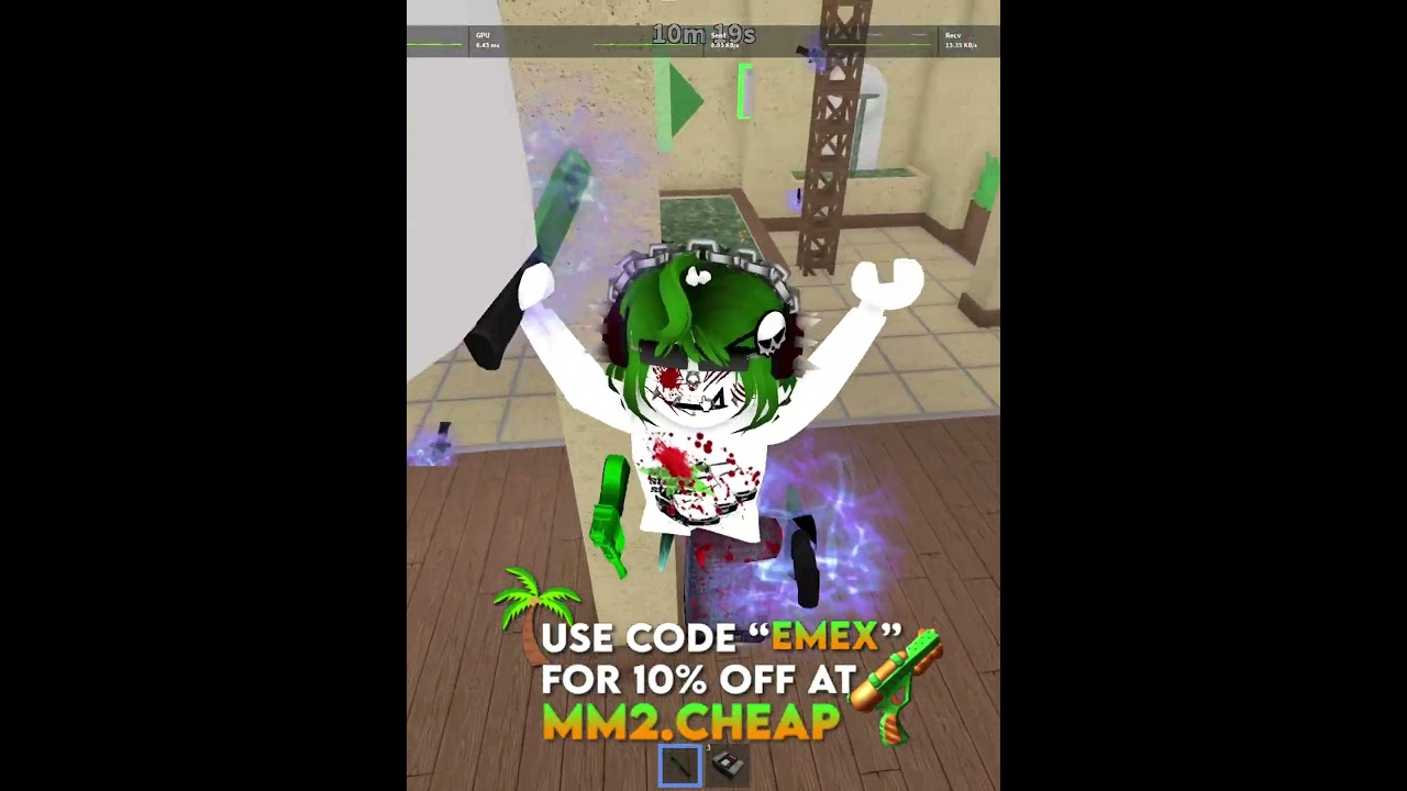 ASMR 😋 #mm2 #roblox #murdermystery2 #1v1 #trickshots #trending #shorts #tryhard #1v1 #pvp #fyp