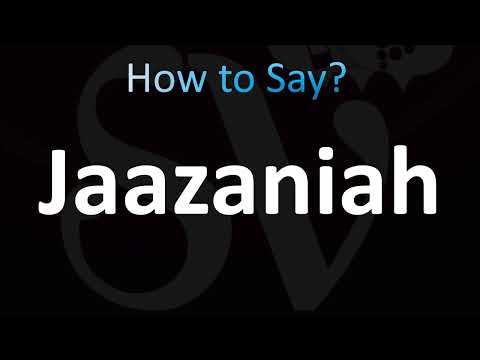 How to Pronounce Jaazaniah (Correctly!)