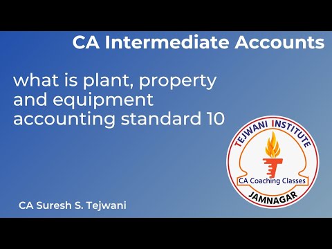 what is plant, property and equipment - accounting standard 10 CA-, FOUNDATION