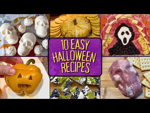 10 HALLOWEEN PARTY SNACK IDEAS // Easy DIY Fall Themed Food, Appetizers, Treats, & Desserts Recipes