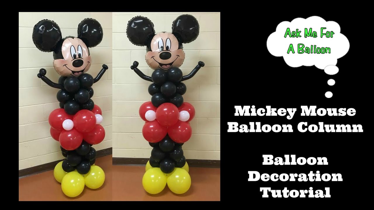 Mickey Mouse Balloon Column Tutorial