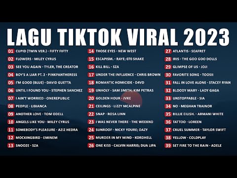 Lagu Barat Terbaru 2023 Viral Tiktok - Lagu Barat Spotify Top Hits Indonesia 2023