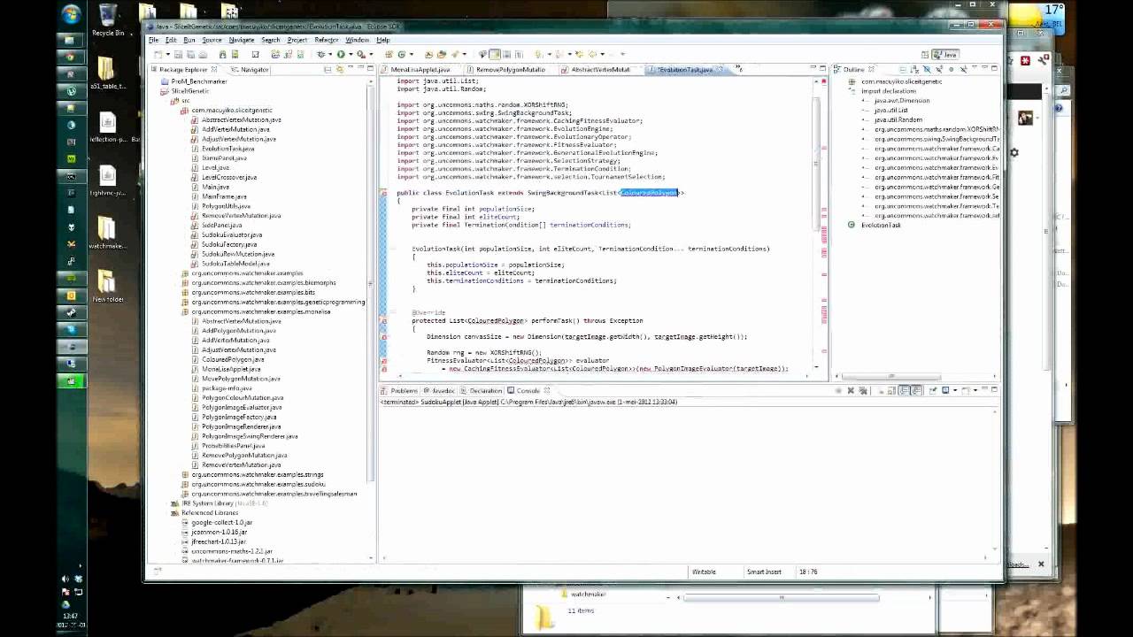 Making A Genetic Java SliceIt! Solver