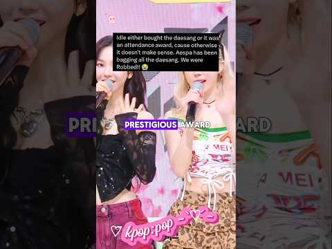 Aespa deserves Gidle's Award!??#kpop#kpopidol#aespa#karina#newjeans#shorts#explore#trending#fypシ#fyp