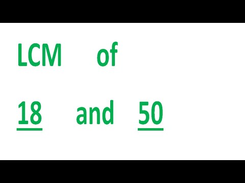LCM      of    18      and    50