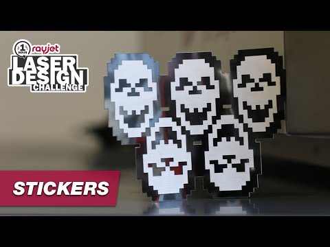 Laser Engraved Stickers | Custom Made Stickers | Rayjet