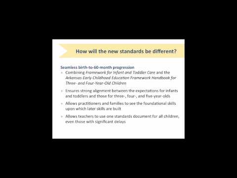 AR Child Development and Early Learning Standards Webinar 061115