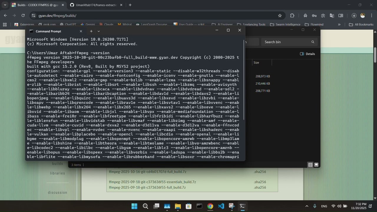 Frames Extraction using FFmpeg + Python Tutorial