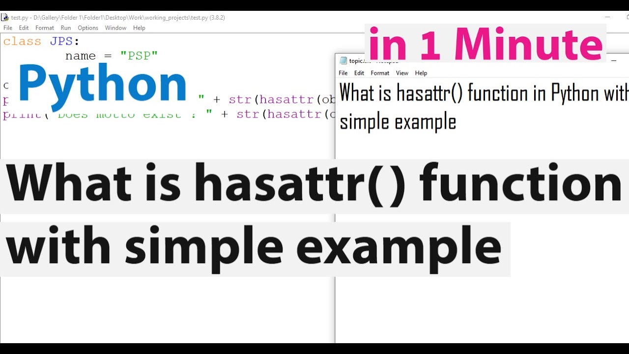 What is hasattr() function in with simple example in Python