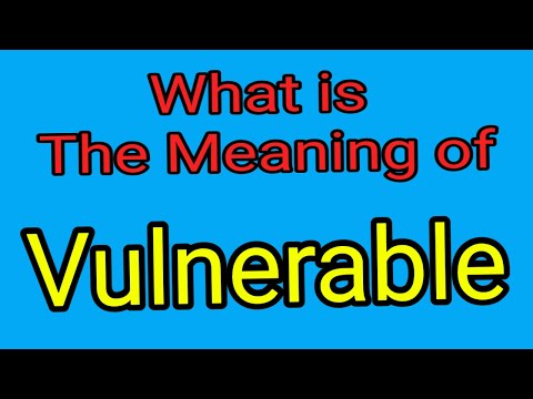 Meaning Of Vulnerable | Vulnerable | English Vocabulary | Most Common Words in English