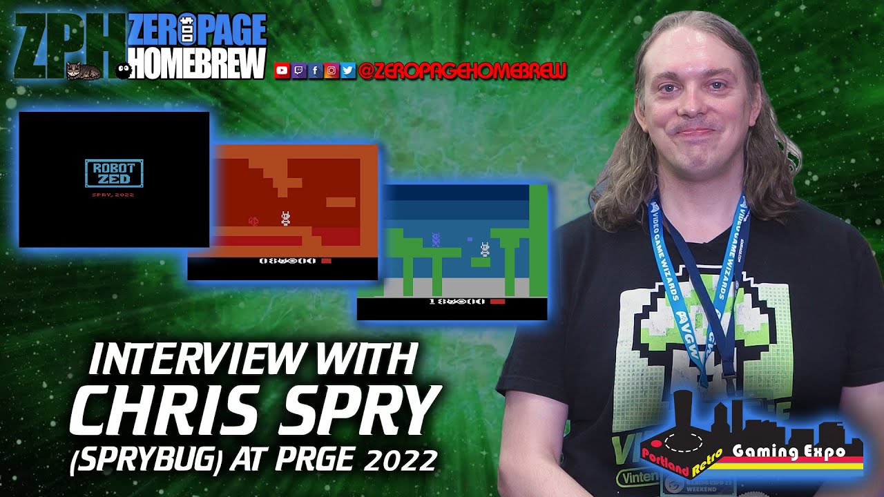 PRGE 2022: Chris Spry (Sprybug) Developer Interview: Robot Zed (Atari 2600)