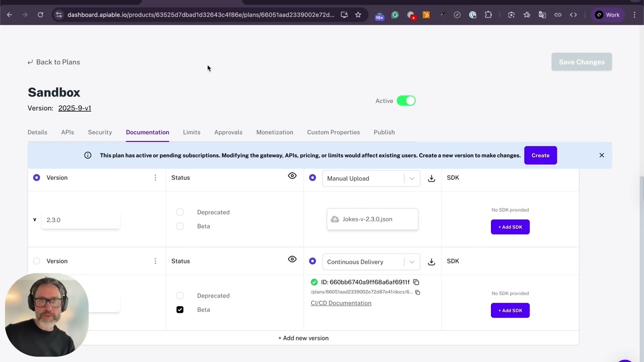Managing API Documentation: Versions, Plans & CI/CD Integration
