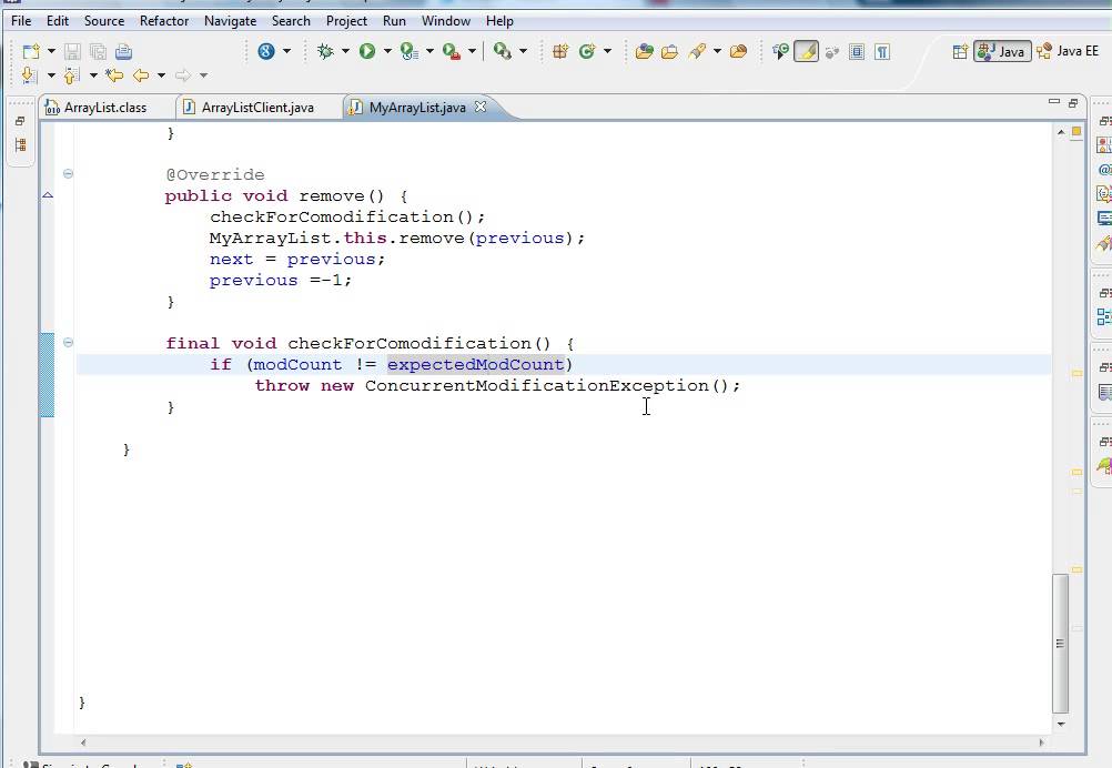 Java Collection-  Implementing ArrayList - part 5