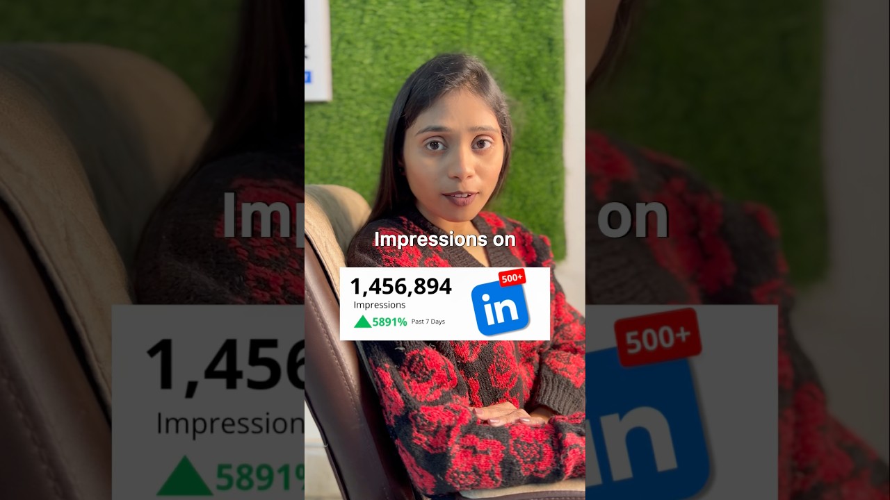 1 Million Impressions on LinkedIn in 1 week #linkedin #linkedintips