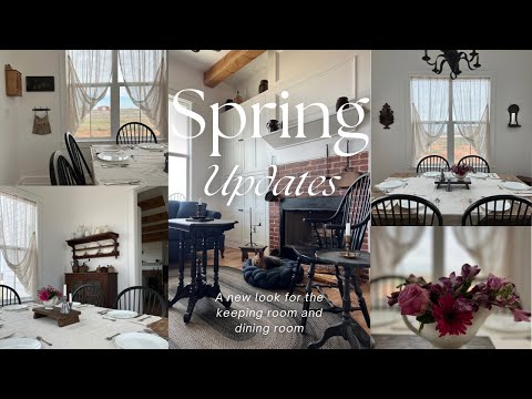 Spring Updates For The Keeping Room And Dining Room | Easter Tablescape