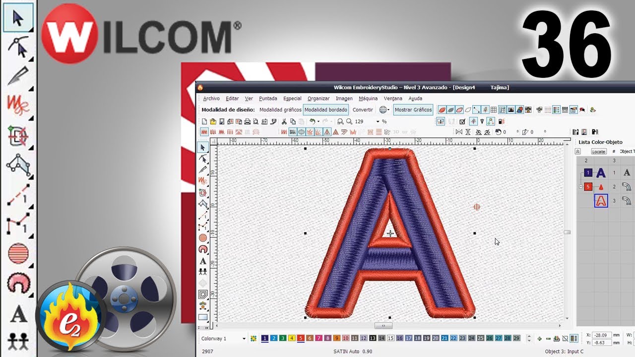 36 Complete Wilcom Course The Moved Object Tool