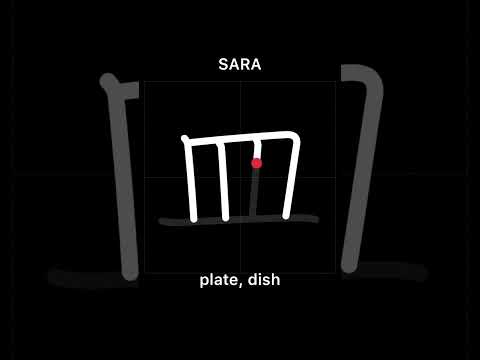🇯🇵 How to write PLATE, DISH - 皿 (sara) in Japanese Kanji