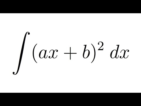 Integral of (ax+b)^2 - Integrals ForYou