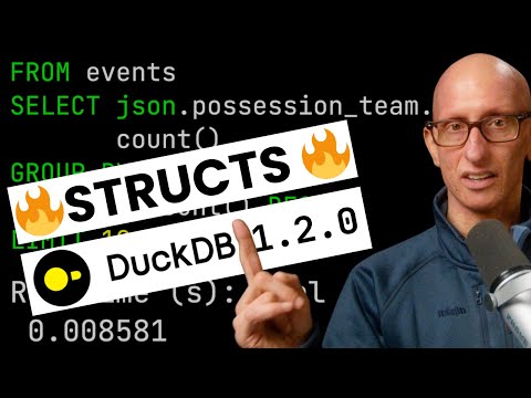 Querying structs just got 6x faster in DuckDB 1.2