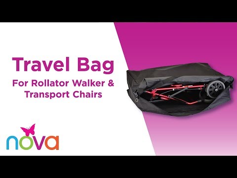 Travel Bag For Rollator Walker & Transport Chairs - Features & How To Assemble