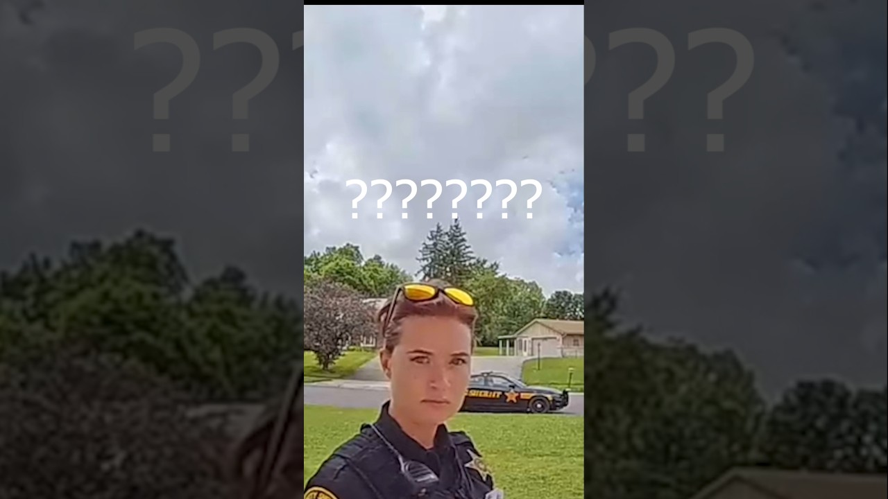 Cop Was Uncomfortable With Halloween Doorbell Ring 😂