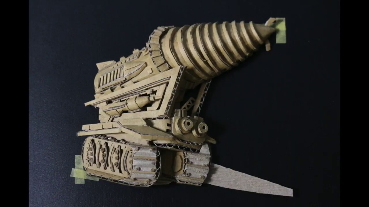 Japanese Artist Transforms Cardboard Boxes Into Intricate Art Sculptures