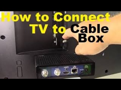 How to Connect a TV to a Cable Box