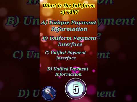 What is the full form of UPI?#QuestionOfTheDay, EP 34 #TechQuiz, #Shorts,