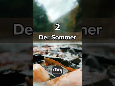 The four Seasons in German / Die vier Jahreszeiten#a1german#english #germaneveryday#learngermanfast