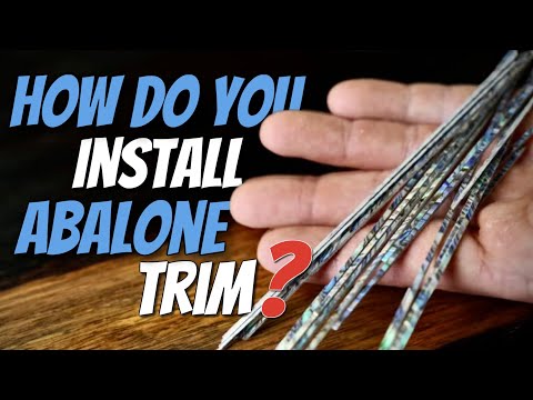 How To Install Abalone Trim On A Guitar.