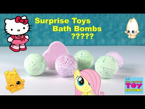 Shopkins Bath Bombs Fizzies | Surprise Hidden Toys | MLP Splashlings | PSToyReviews