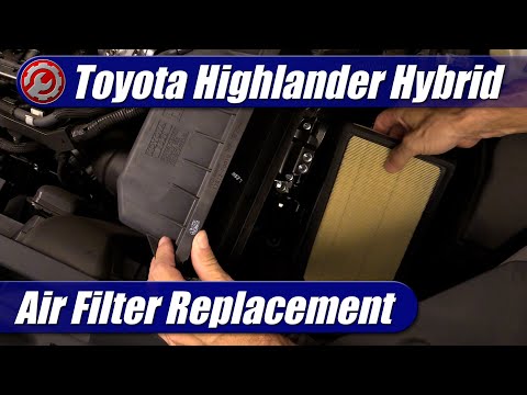 2020-2023 Toyota Highlander Hybrid: Air Filter Replacement