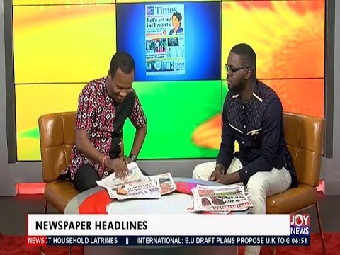 AM Show Newspaper Headlines on JoyNews (21-3-19)