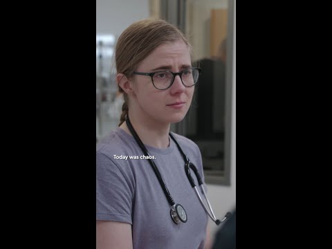 Doctor has an emotional moment after mass shooting | The Pitt | BINGE