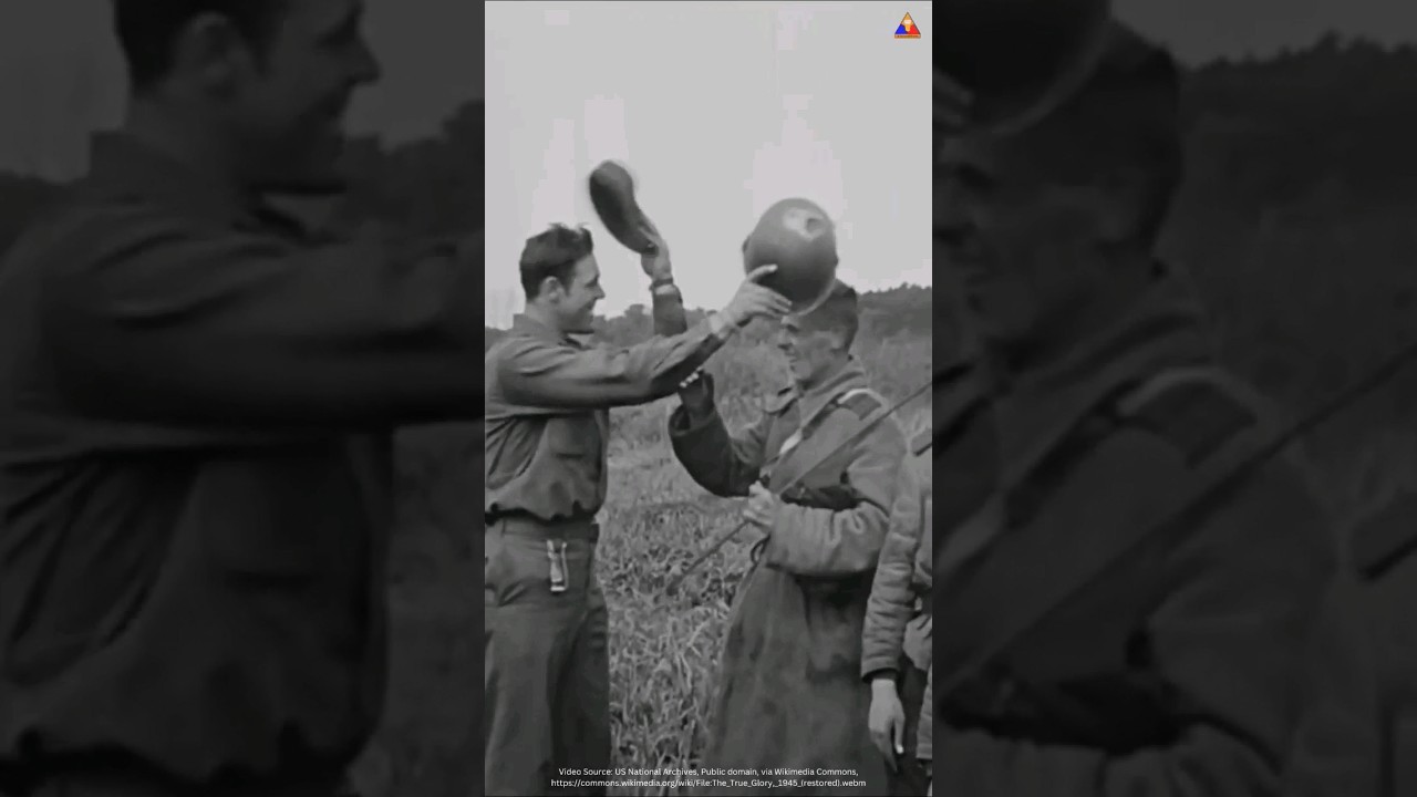US & Soviet troops meet at the Elbe - April, 1945