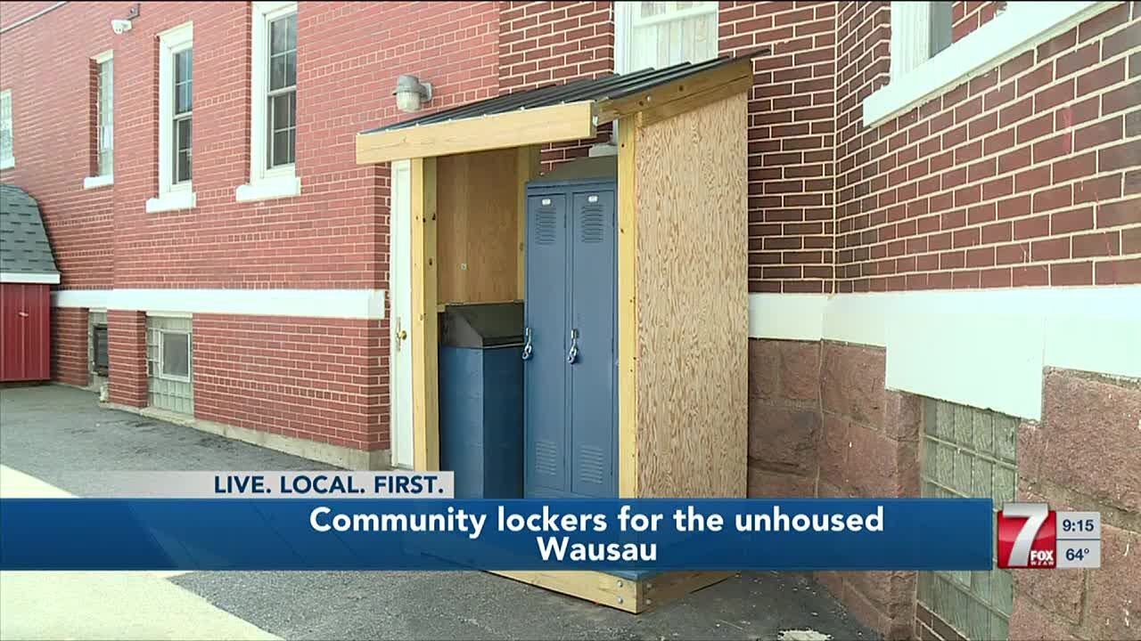 #Wausau task force installs community lockers for unhoused people