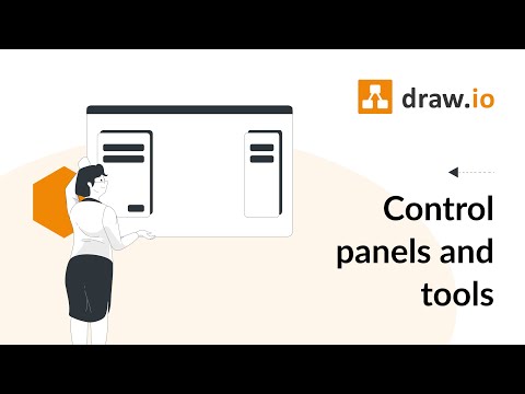 How to use the control panels and tools to create draw.io diagrams