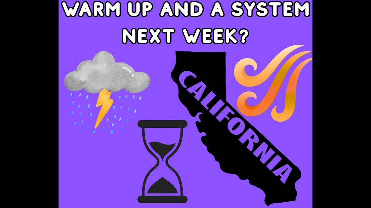 California Weather: Windy, Warm and a System Next Week?