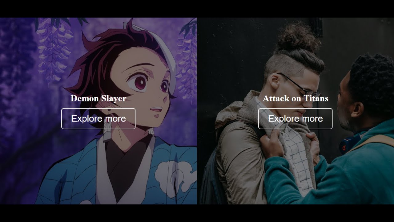 Split Screen Hover Effect Using CSS only!!