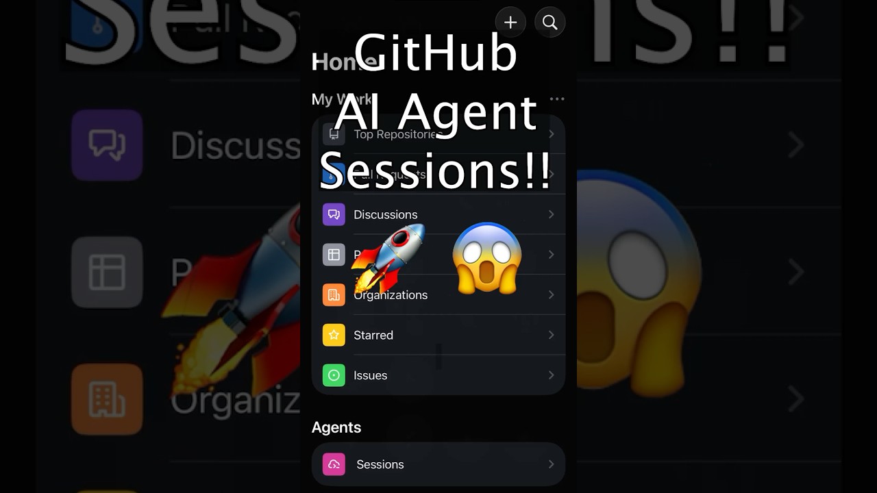 GitHub Agent Sessions!! #ai #github