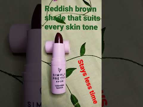 Avon Simply Pretty Color Bliss Lipstick | Swatches | Daring Red | #shorts | Reviews by Bhavya