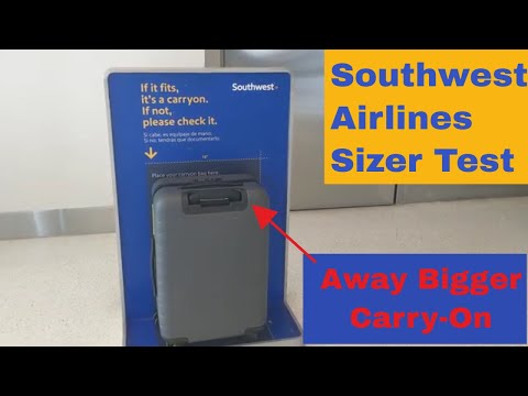 Does Away Bigger Carry-On Fit on Southwest Airlines? | Southwest Airlines Baggage Sizer Test