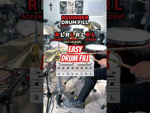 How to Play a Beginner Drum Fill! (Drum Lesson) #drums