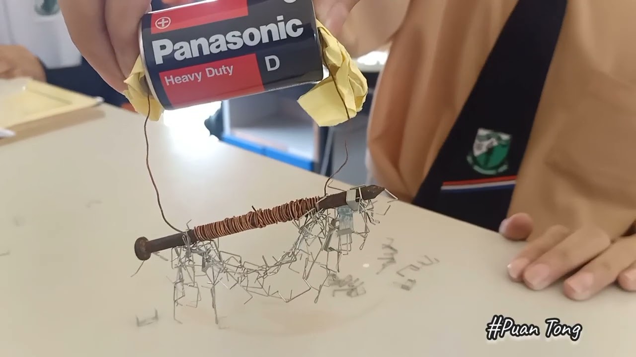 Experiment - electromagnet  (Science Form 2 )