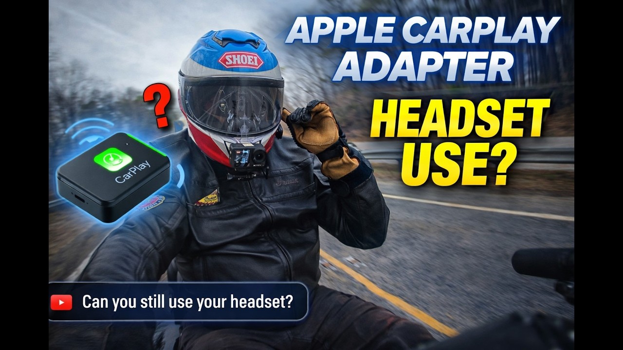 Apple Wireless CarPlay Adapter on a Motorcycle — Can You STILL Use Your Headset?