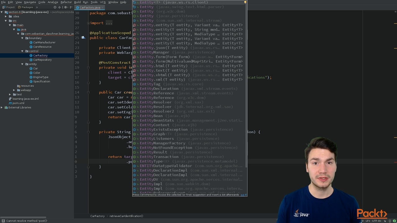 Learning Java EE 8: Accessing HTTP using JAX-RS| packtpub.com