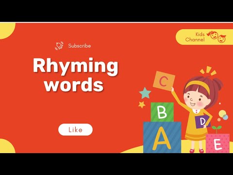 Rhyme with me @Tlearningadventure