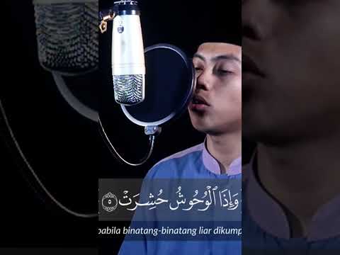 SURAT AT TAKWIR AYAT 1-7 - MUROTTAL ALQURAN MERDU #shorts