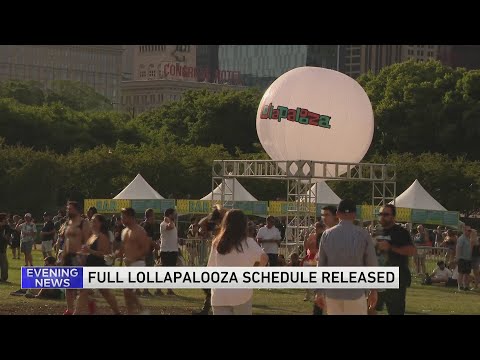 Lollapalooza 2023 schedule released; see who's playing when and where