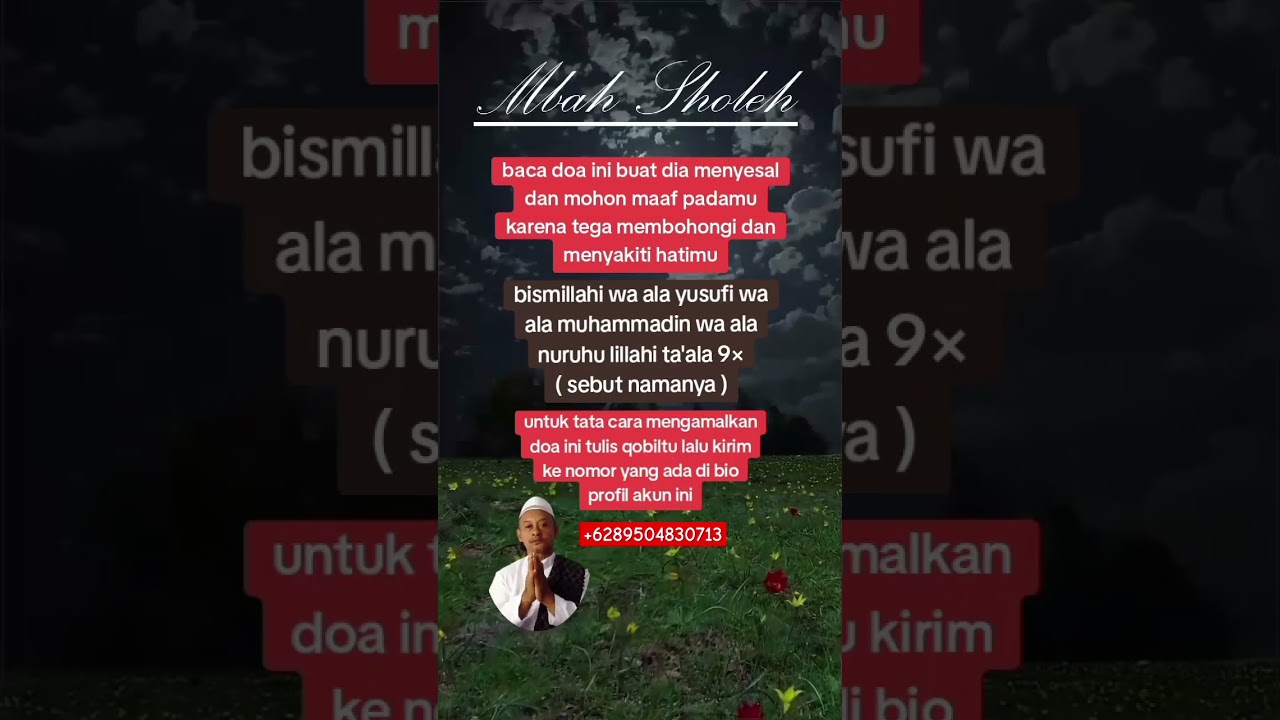 baca doa ini buat dia menyesal mohon maaf padamu karena tega menyakiti hatimu #doa #amalan